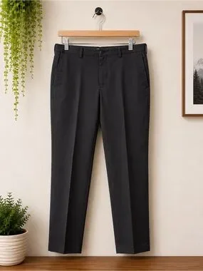 Haggar | Pants | Haggar Mens Black Dress Pants 38x3 | Poshmark